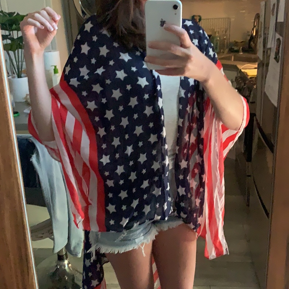 American Flag Island Duster - Gem